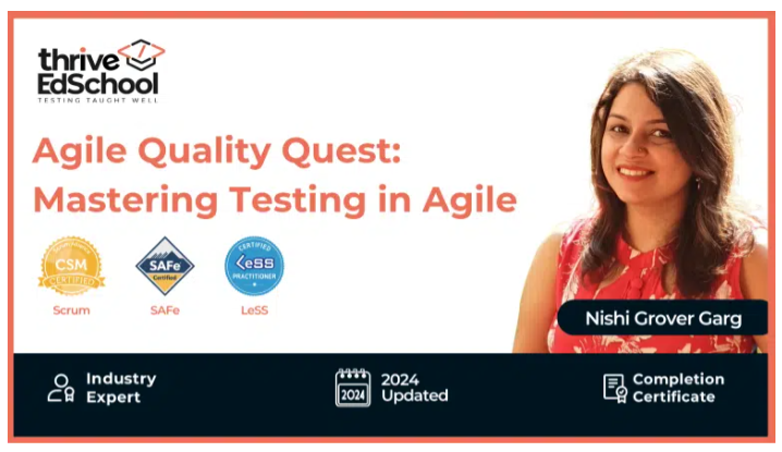 Course Launch – “Agile Quality Quest: Mastering Testing in Agile ...